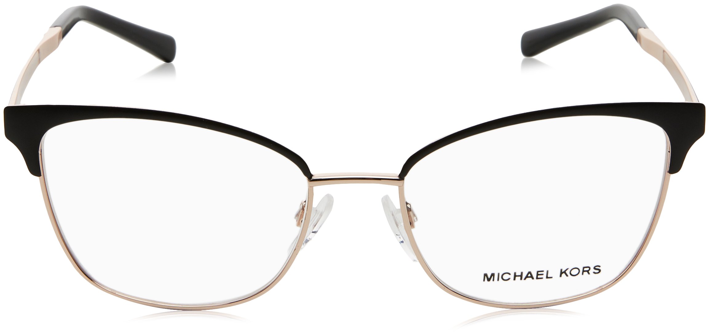 Michael Kors MK3012-1113 Eyeglasses Frame ADRIANNA IV MATTE BLACK/ROSE GOLD w/DEMO LENS 51mm