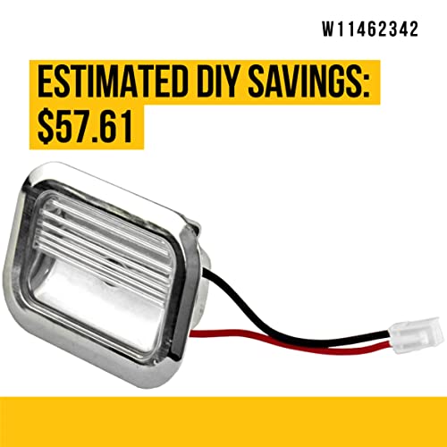 Upgraded W11683242 W11462342 LED Light Module - Compatible Whirlpool KitchenAid Refrigerator - Replaces AP6989197 W10908166 - Features a Chrome Bezel and White Terminal Block - Easy Home Improvement