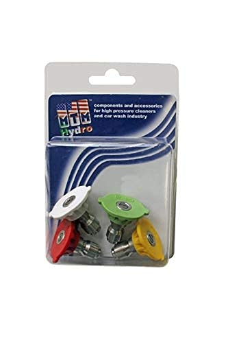 MTM Hydro 17.0580 QC Hydrojet SS 8.0 Power Washer Tips 4 Pack