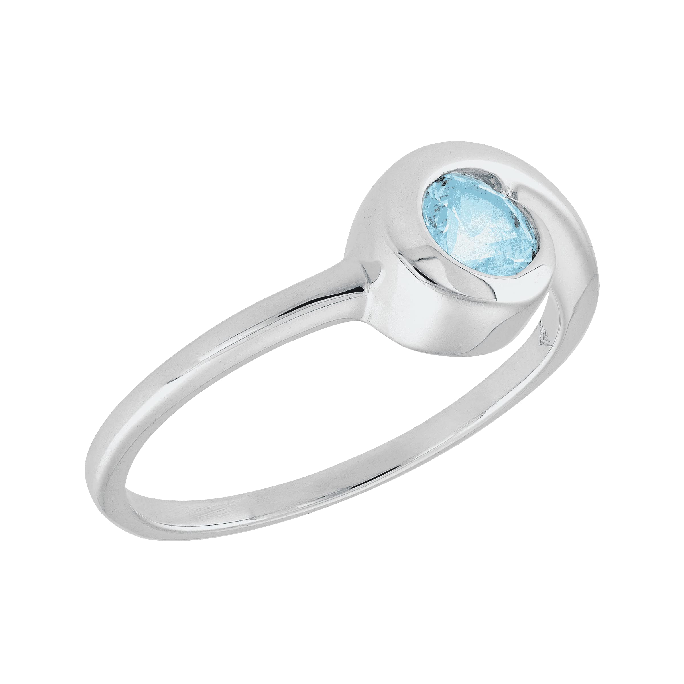 Silpada 'Another Trip Around the Sun' Natural Blue Topaz Ring in Sterling Silver, Size 11, Size 11