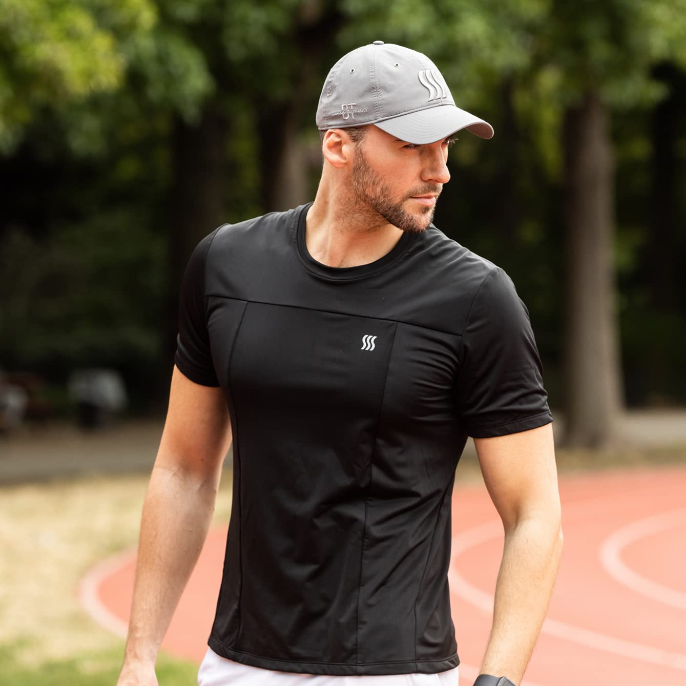 SAAKA Max Dry Hat for Men & Women. Lightweight Performance Cap. Golfing, Running, Tennis, Workout, Sports Graphite