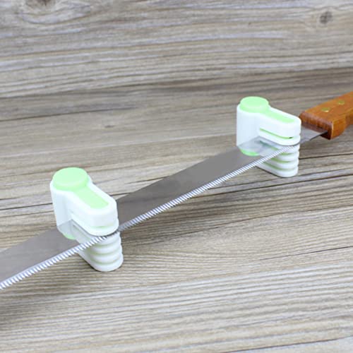 UPKOCH 5pairs Bread Kitchen Stratification Cutting Bakeware Tool Leveler Fixator Cut Slicing Green Slicer Layer Accessories Plastic Shopgreen Layers for Toast Cutter Cake Slice Pastry