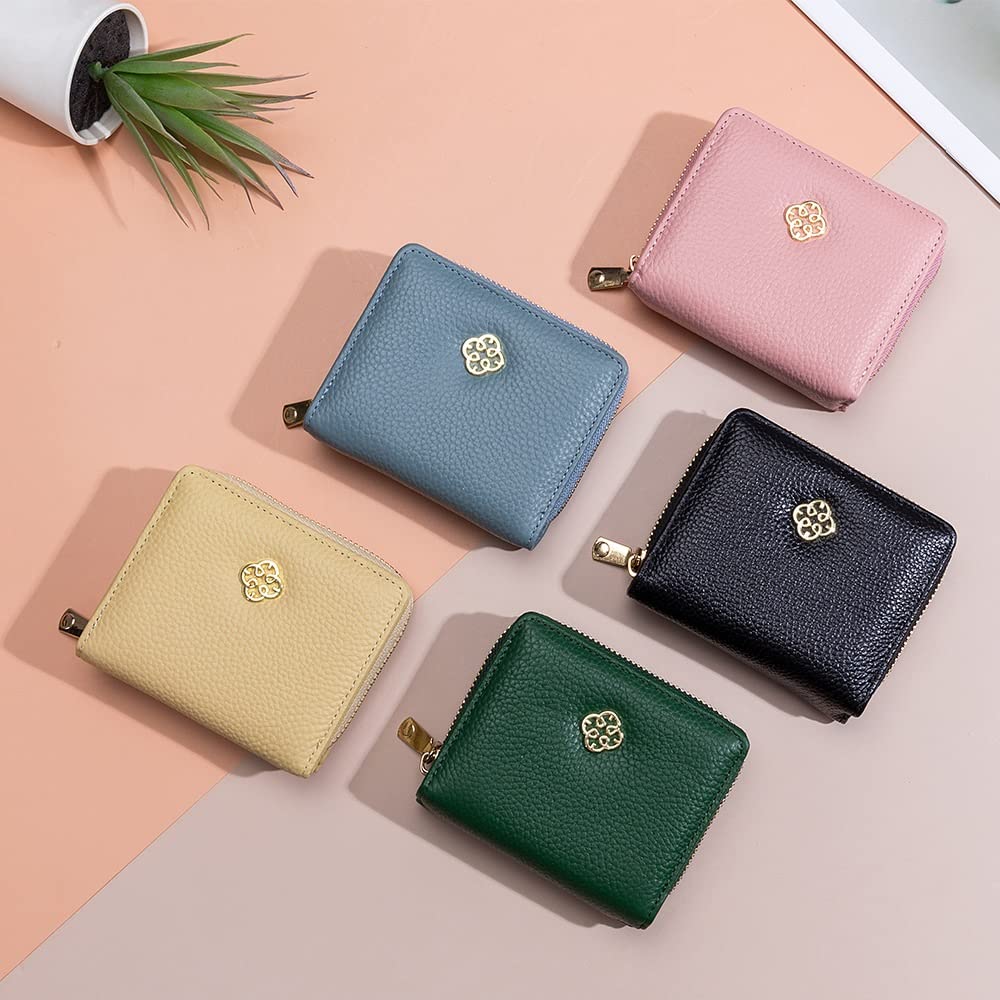SAWQF Women Short Wallets Fashion Small Coin Purse Women's Leather Card Holder ID Case Wallet (Color : E)