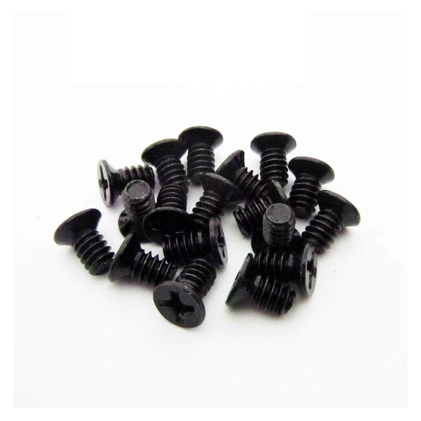WAAZVXS 25pcs Screw Bolt Computer PC Case 2.5" 3.5" inch Hard Drive HDD Caddy Hot Swap Server Tray Mount Screw Flat Countersunk Bolt (Color : Black 6 32x6mm)