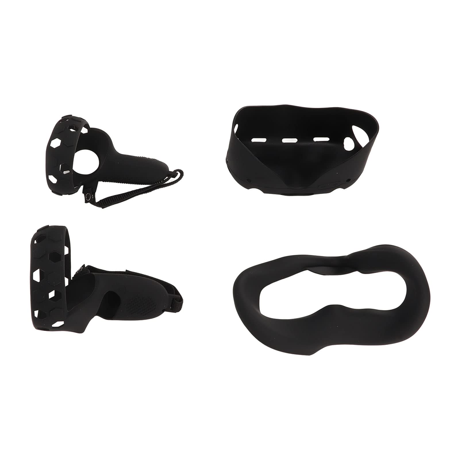 VR Silicone Protective Cover, Grips Face Lens Protective Cover VR Shell Cover Set for Quest 2 Accessories