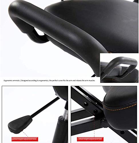 RZiioo Ergonomic Kneeling Chair with Back Support, Adjustable Stool for Home and Office with Angled Seat for Better Posture,Purple,1