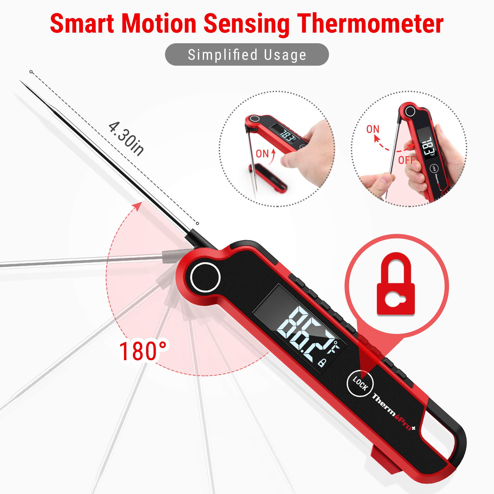 ThermoPro TempSpike 500FT Truly Wireless Meat Thermometer + ThermoPro TP620 Instant Read Meat Thermometer Digital