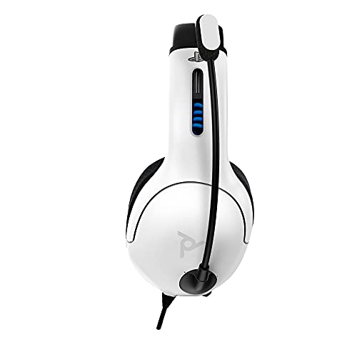 PDP LVL50 Wired Headset with Noise Cancelling Microphone: White - PS5/PS4