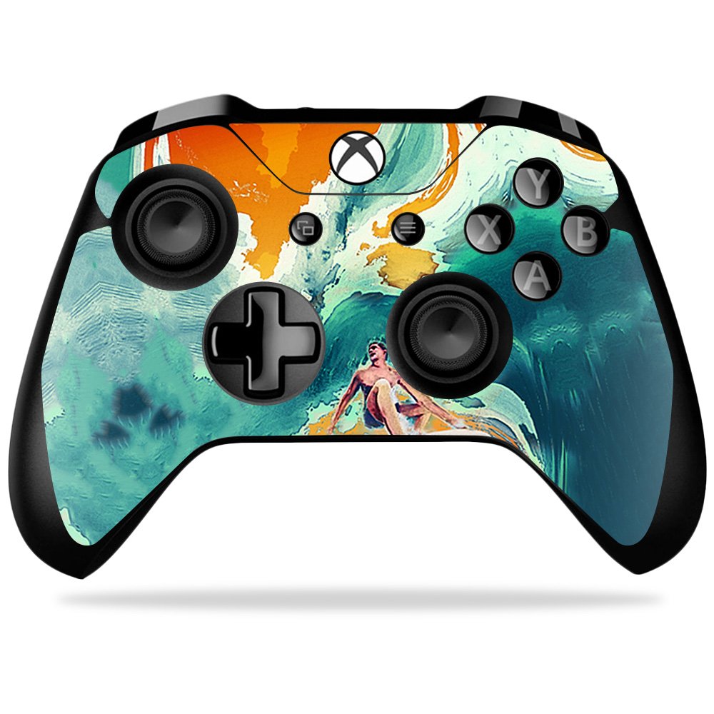 MightySkins Skin Compatible with Microsoft Xbox One X Controller - Baseball | Protective, Durable, and Unique Vinyl Decal wrap Cover | Easy to Apply, Remove, and Change Styles | Made in The USA