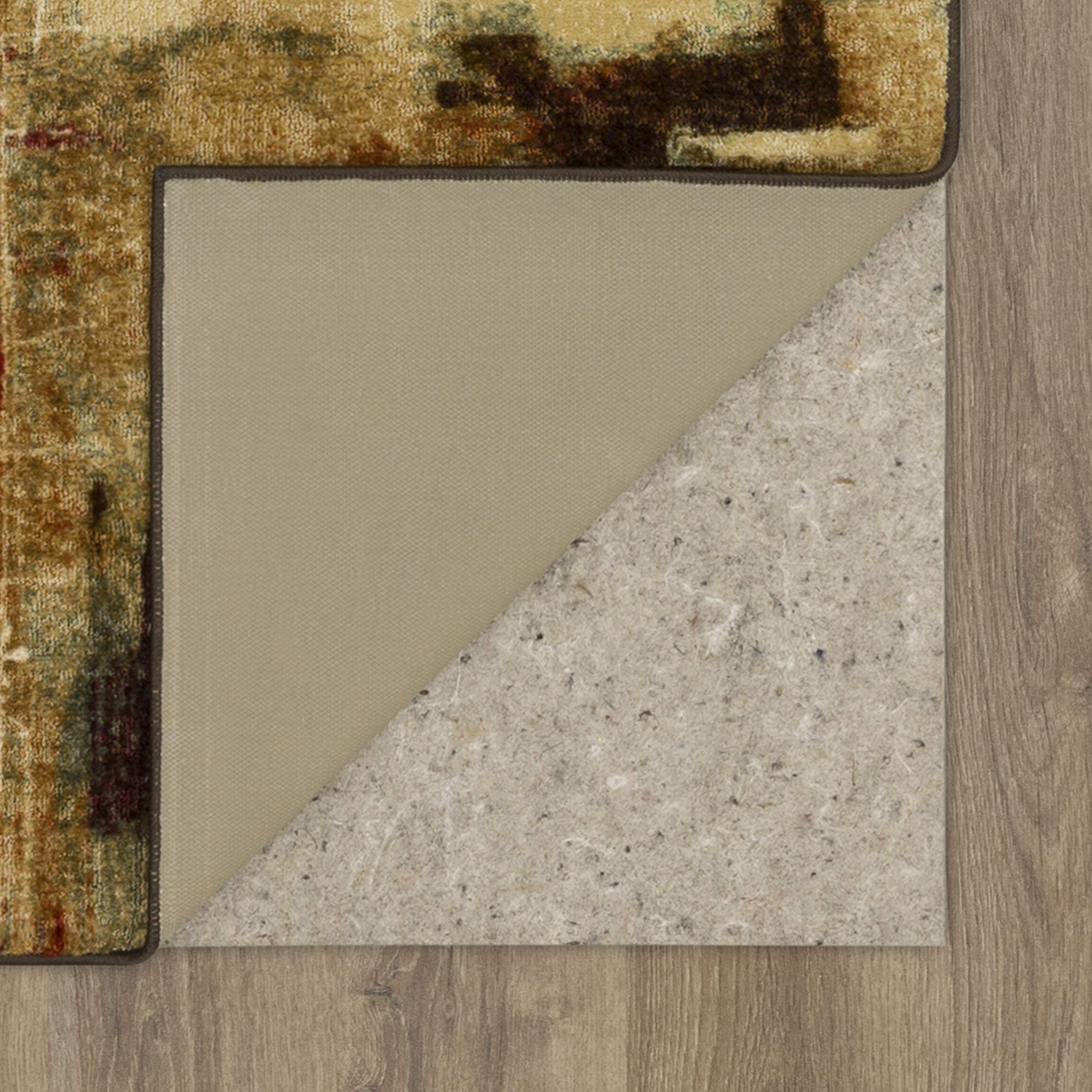 Mohawk Home Aqua Strata Fusion Abstract Area Rug (6'x9')