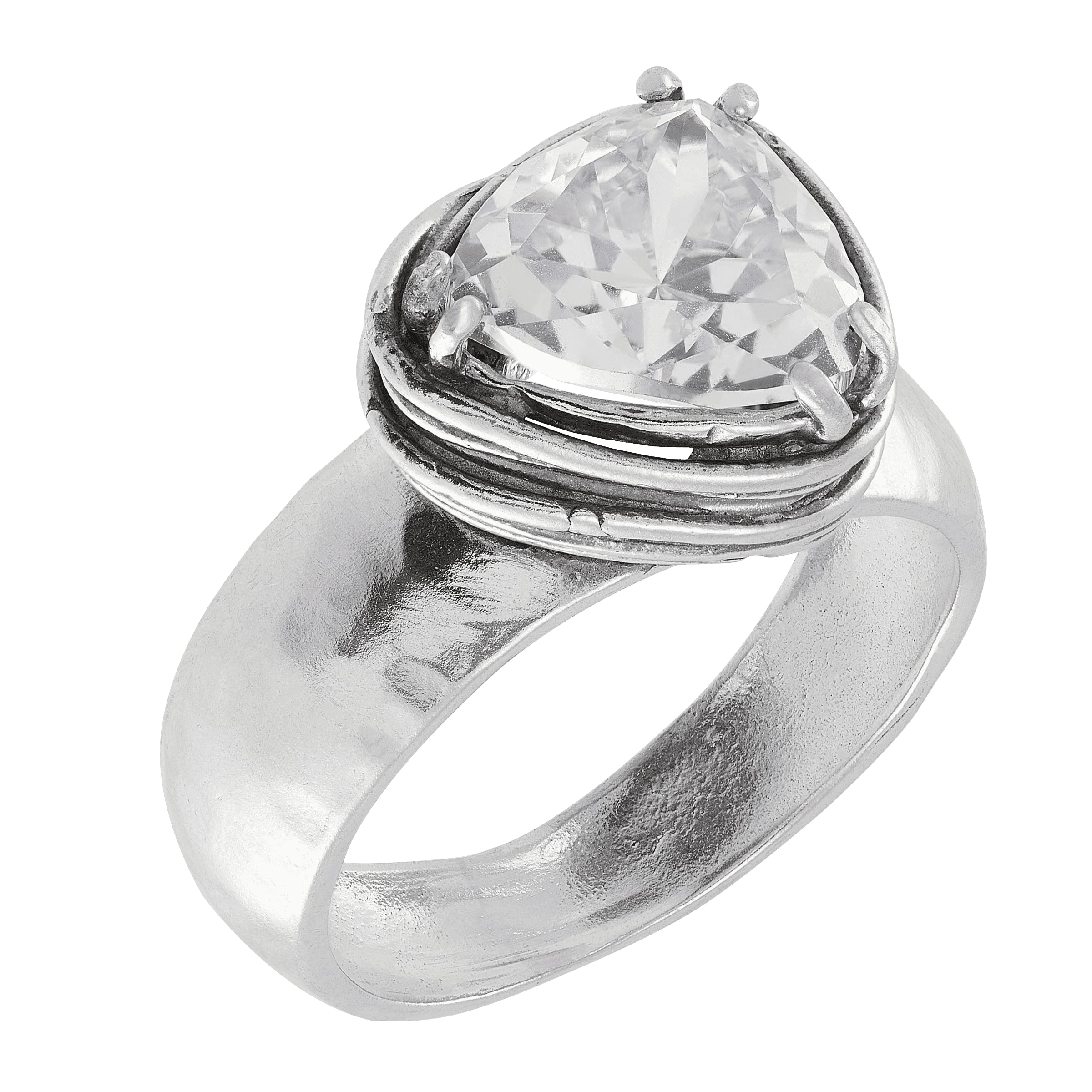 Silpada 'Feel Like a Trillion' Sterling Silver Cubic Zirconia Ring, Size 8, Size 8