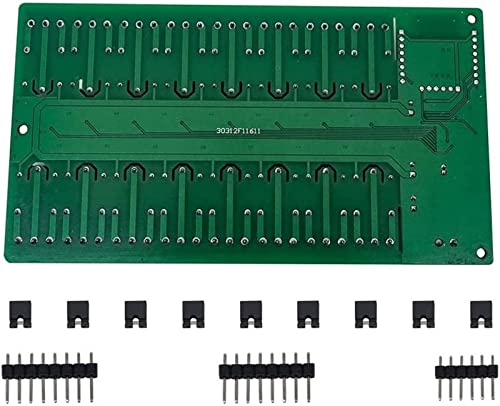 ZOHIKO WiFi Relay Module ESP8266 16 Channel WiFi Relay Module ESP 12F Development Board 5V/12V/24V/10A Power Supply Accessories