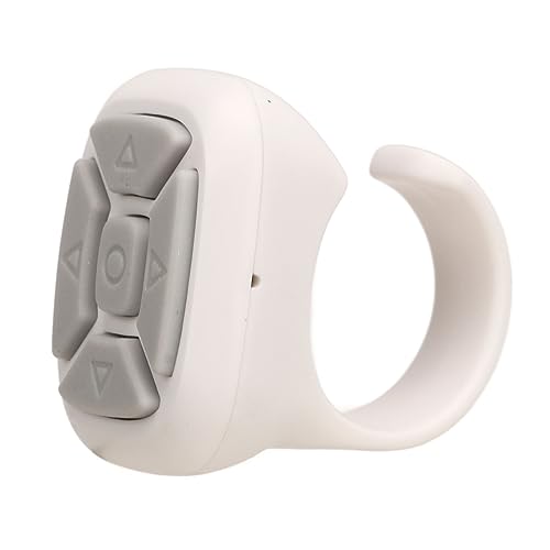 Remote App Page Turner, 5.3 Remote Control Long Remote Control Convenient USB Recharge for Camera Shutter (White)