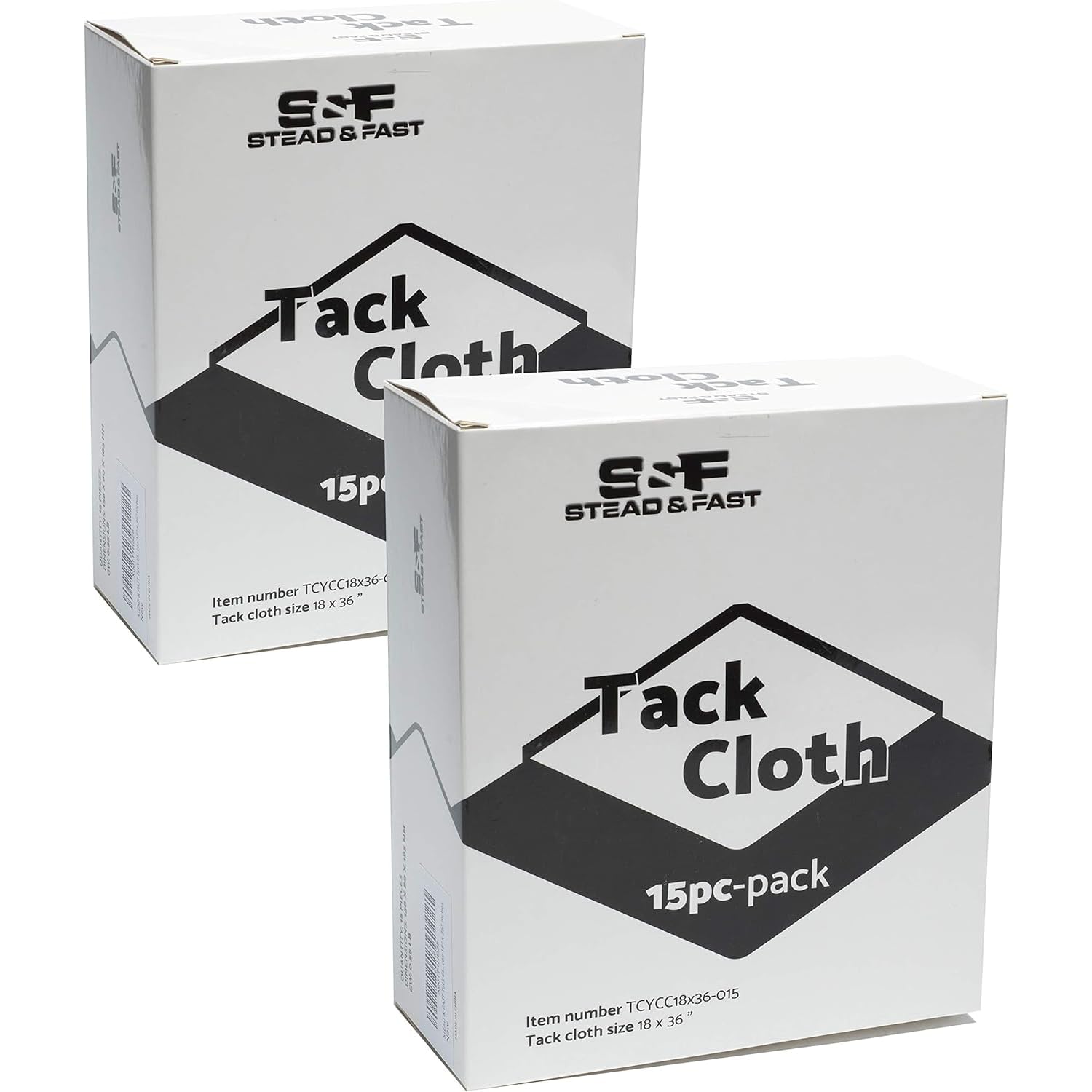 S&F STEAD & FAST Tack Cloth Automotive, 30 pcs, Bulk 2-Box Auto Sticky Tac Cloths Set, Premium Professional Grade Tack Rags for Woodworking, Painting, Sanding
