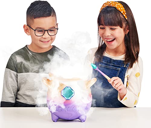 Magic Mixies Magical Misting Cauldron with Interactive 8 inch Blue Plush Toy and 50+ Sounds and Reactions, Multicolor