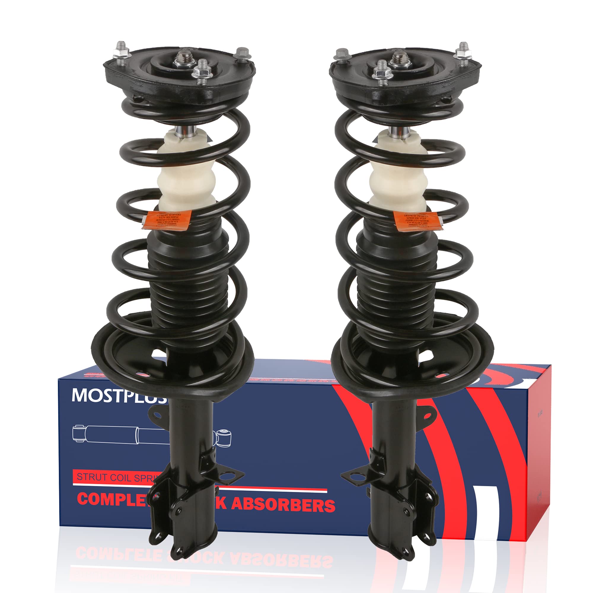 MOSTPLUS Complete Rear Strut Spring Assembly Compatible for 1998-2002 Chevrolet Prizm,1993-2002 Toyota Corolla 171953 171954(Set of 2)
