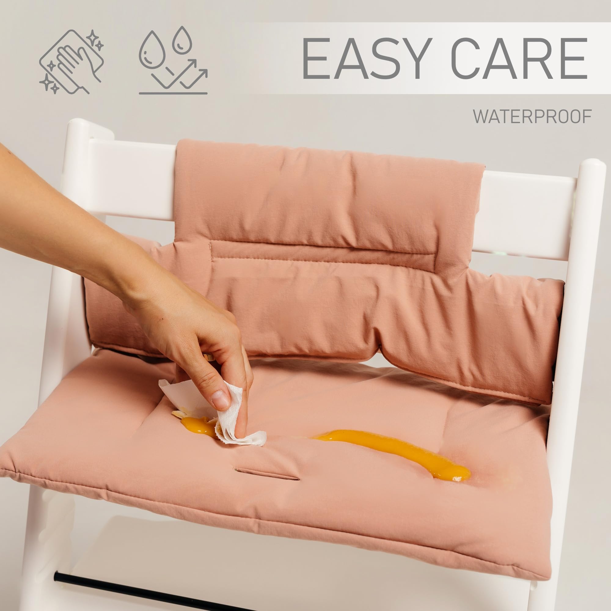 SA ACCESSORIES Cushion Compatible with Stokke Tripp Trapp - Waterproof Soft Seat Cushion for Infants, Babies & Toddlers - High Chair Accessories, Easy to Install, Easy to Clean β Enchanted Forest