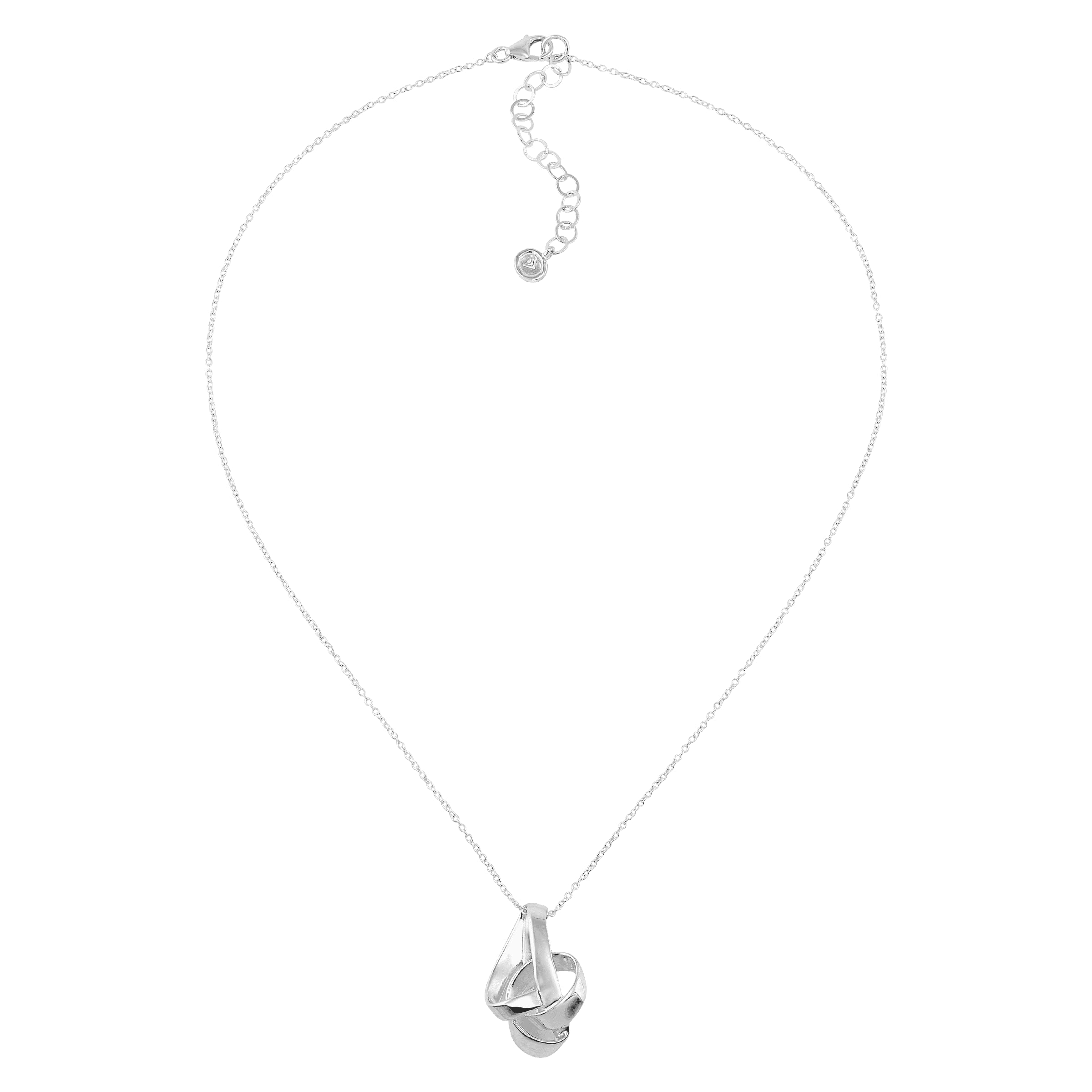 Silpada 'Tied Up' Pendant Necklace in Sterling Silver, 16" + 2"