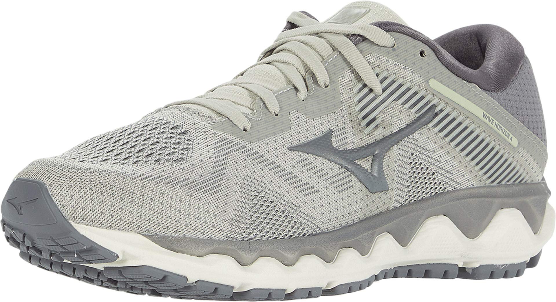 Mizuno Men's Horizon 4 Running Shoe, Pelican-Steel Grey, 8
