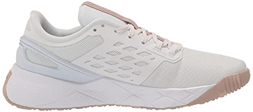 Reebok womens Nanoflex Cross Trainer, White/Soft Ecru/Rose Gold, 8.5 US