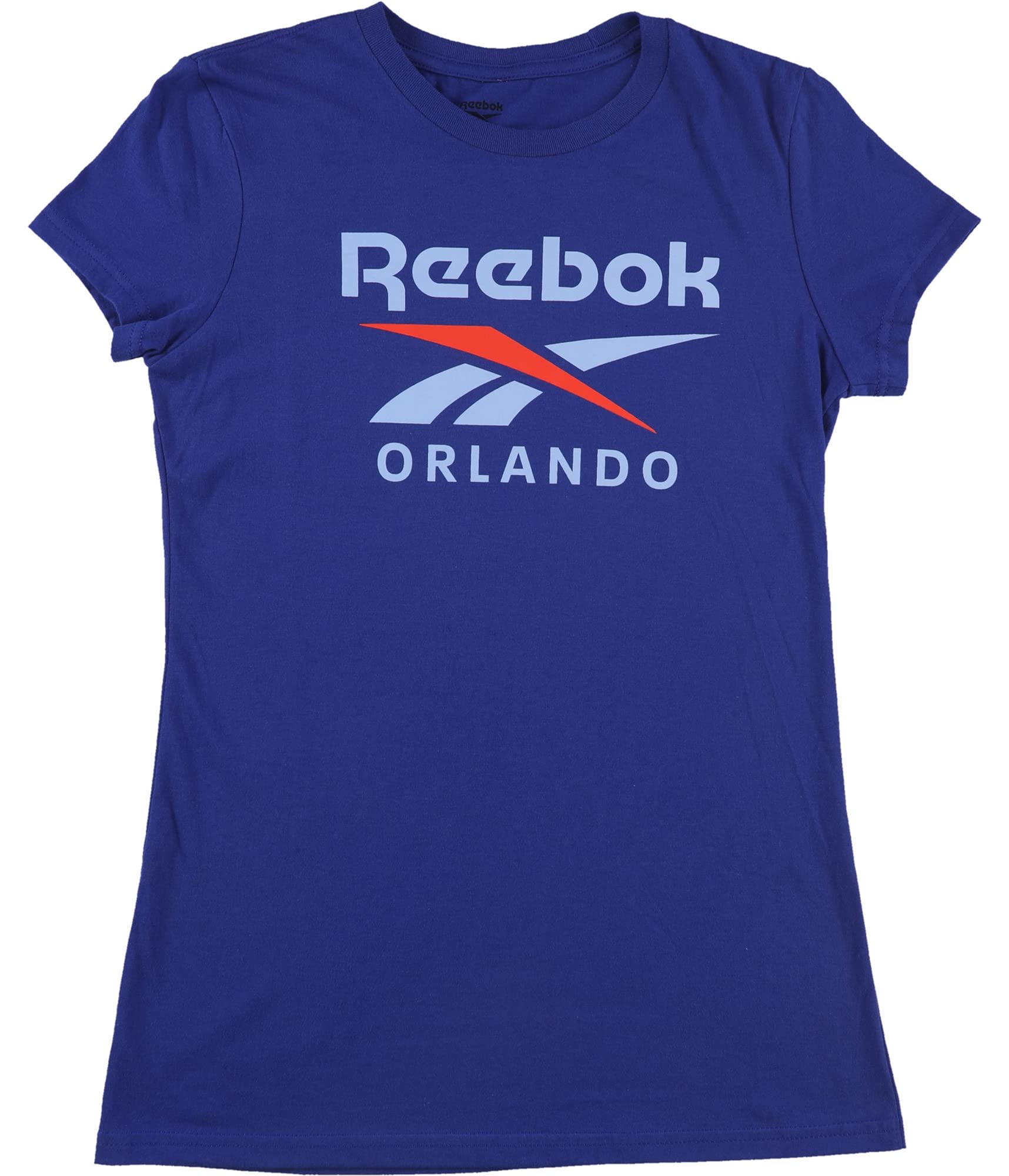 Reebok Womens Orlando Graphic T-Shirt, Blue, X-Small