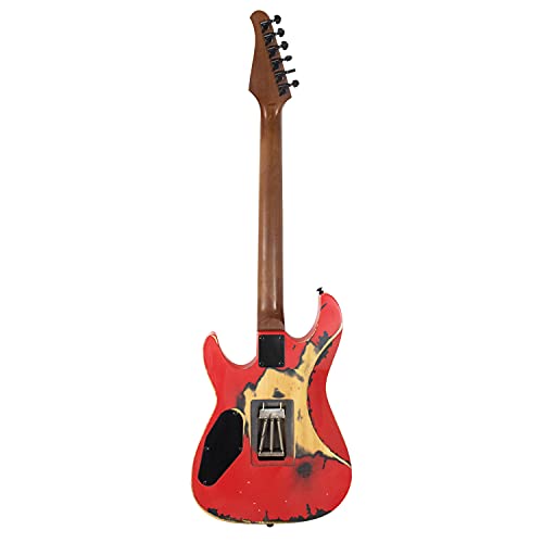 Sawtooth 6 String Primal Red Michael Angelo Batio Series ST-M24 Electric Guitar, Right, (ST-M24-PR)