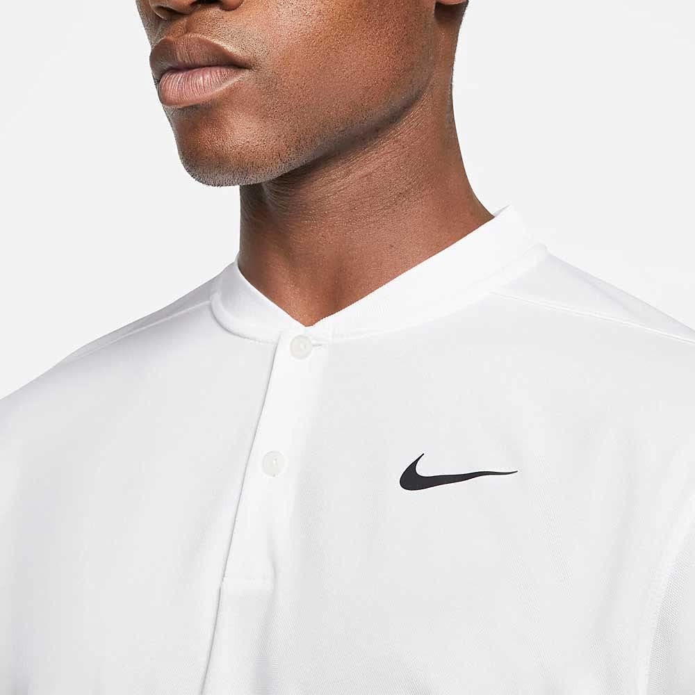 Nike Men's Nike Dri-fit Victory Blade Polo, White/Black, Large