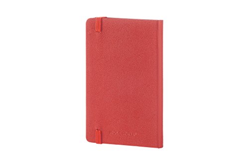 Moleskine Classic Notebook, Pocket, Squared, Coral Orange, Hard Cover (8051272893731)