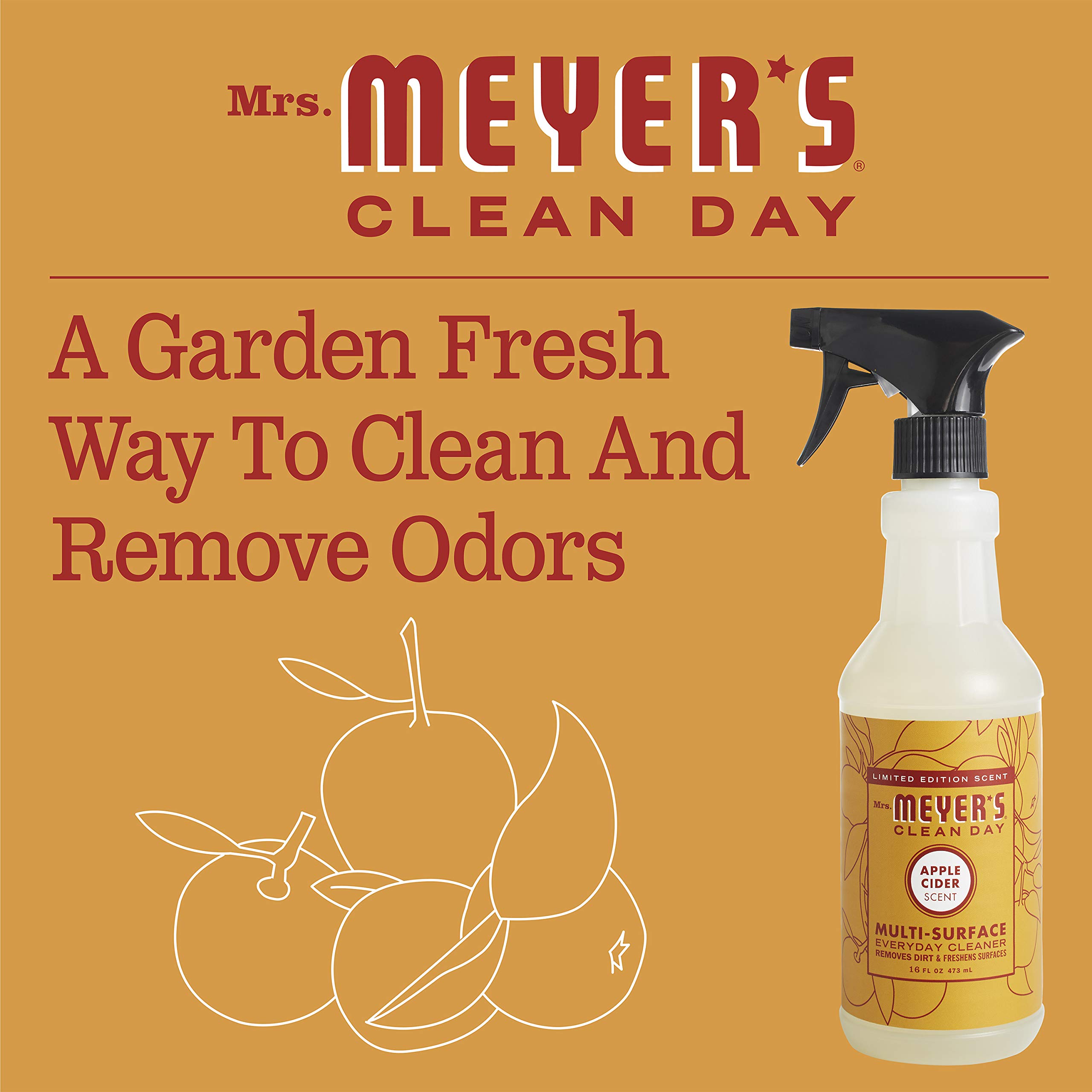 Mrs. Meyer's Multi-surface Cleaner, Acorn Spice, 16 Fl Oz (Pack of 1)
