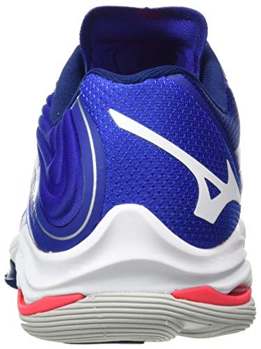Mizuno Unisex Wave Lightning Z6 Volleyball Shoe, Reflexbluec Wht Diva Pink, 10.5 US Men