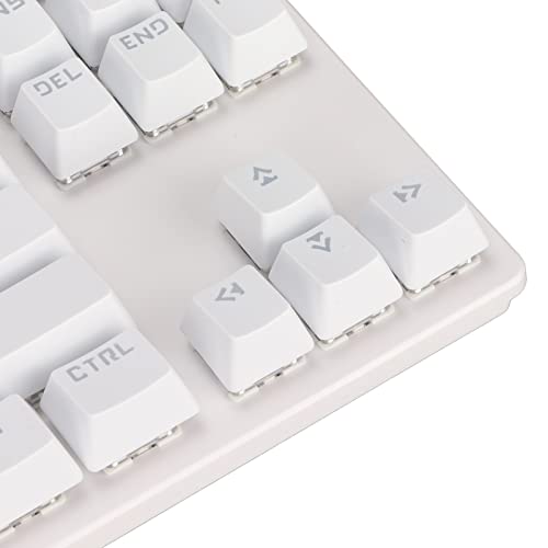 Wuqioei RGB Gaming Keyboard,87 Keys RGB Backlit PC Mechanical Keyboard 9 Lighting Modes,Ergonomic Design Plug and Play,High Performance Flash Single chip Computer,12Mbps,FN Multifunctional Key