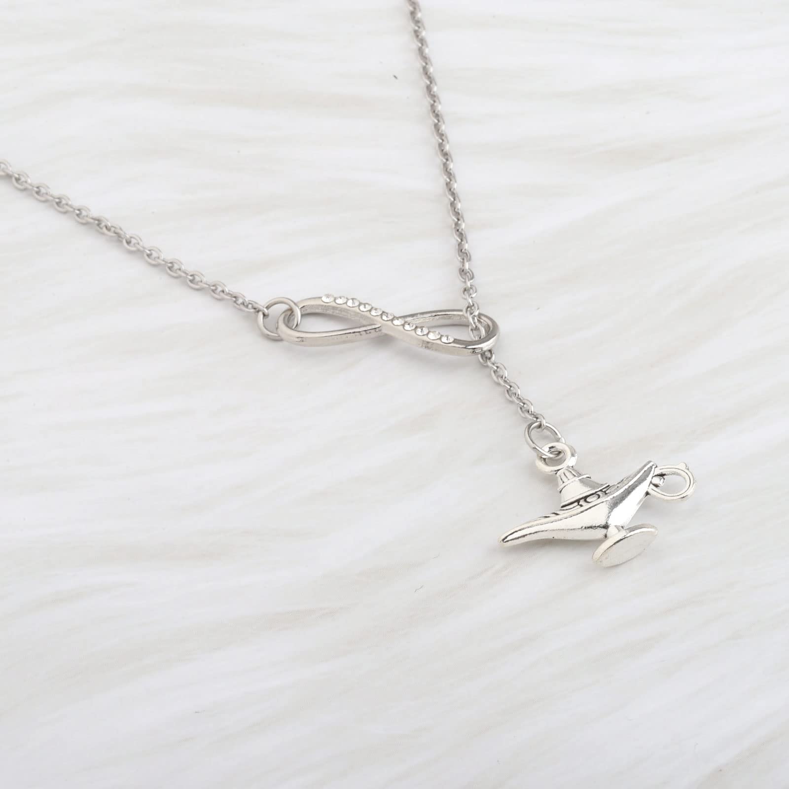 UJIMS Aladding Magic Lamp Bracelet Jasminee Princess Movie Gift Magic Wish Lamp Necklace Gift for Her (MagicWishLampNecklace)