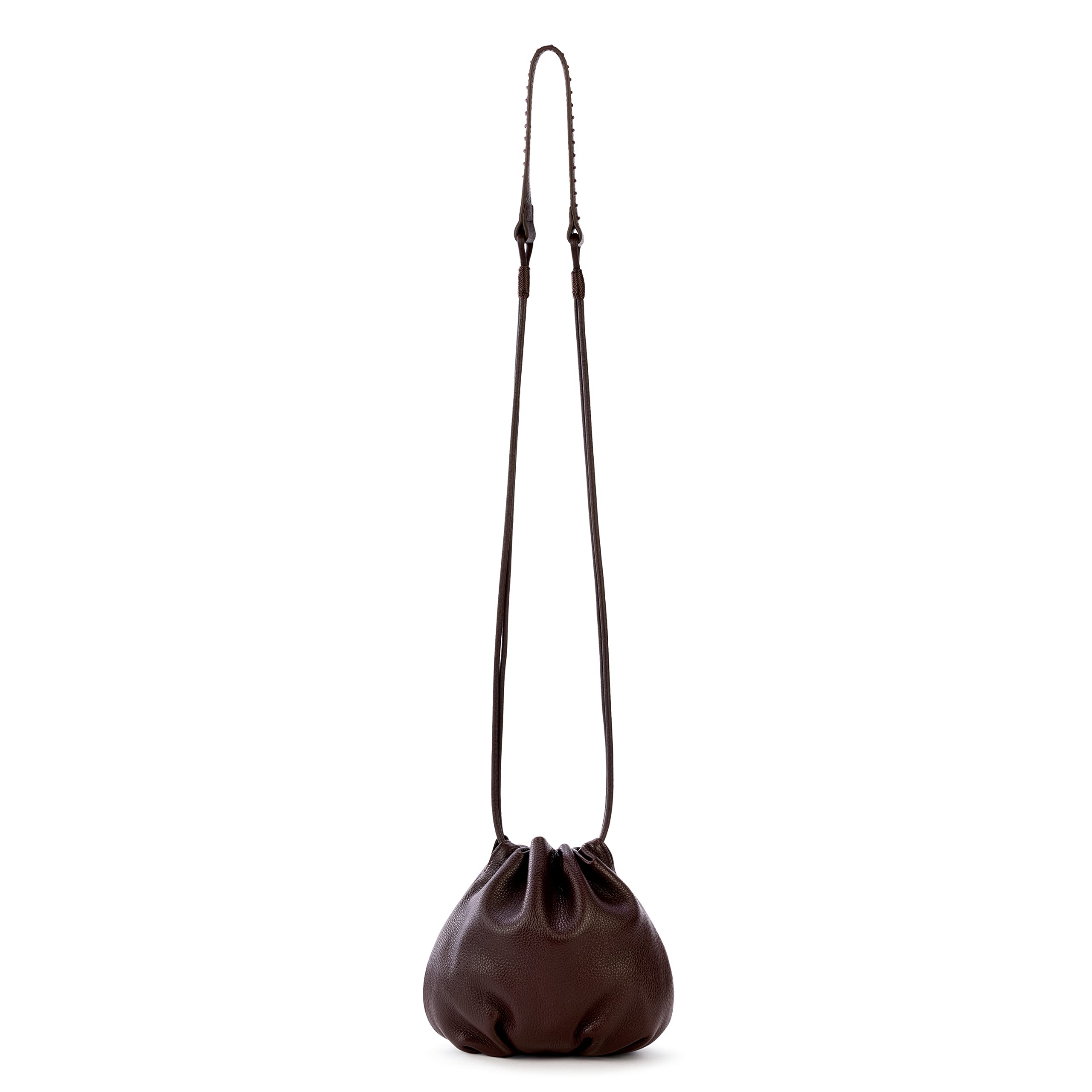 The Sak Lorelie Drawstring Crossbody Bag in Leather, Multi-Use Design