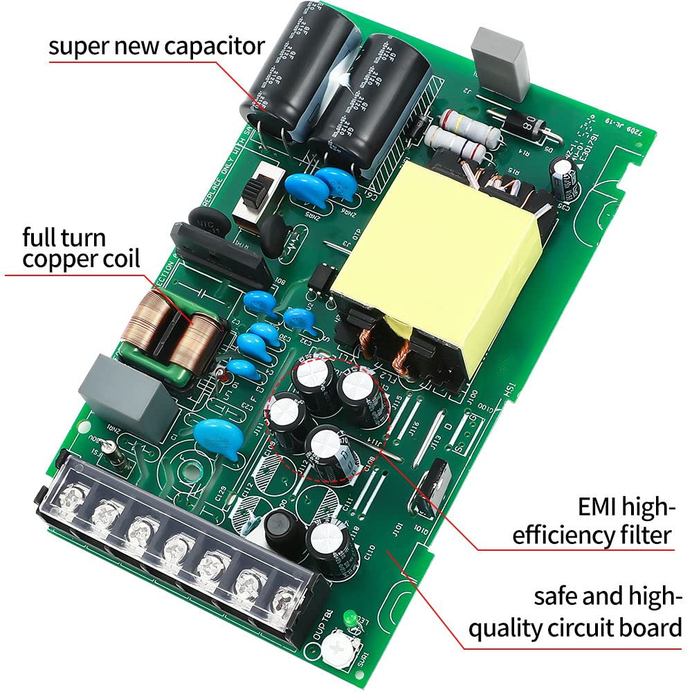 NVVV LRS-50-12 Switching Power Supply 12V 4.2Amp Enclosed Switchable Power Supply