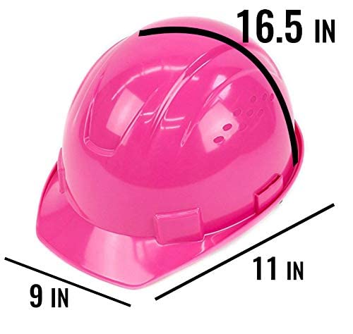 RK-HP14, Hard Hat Cap Style with 4 Point Ratchet Suspension, 1EA (HI VIS Pink)