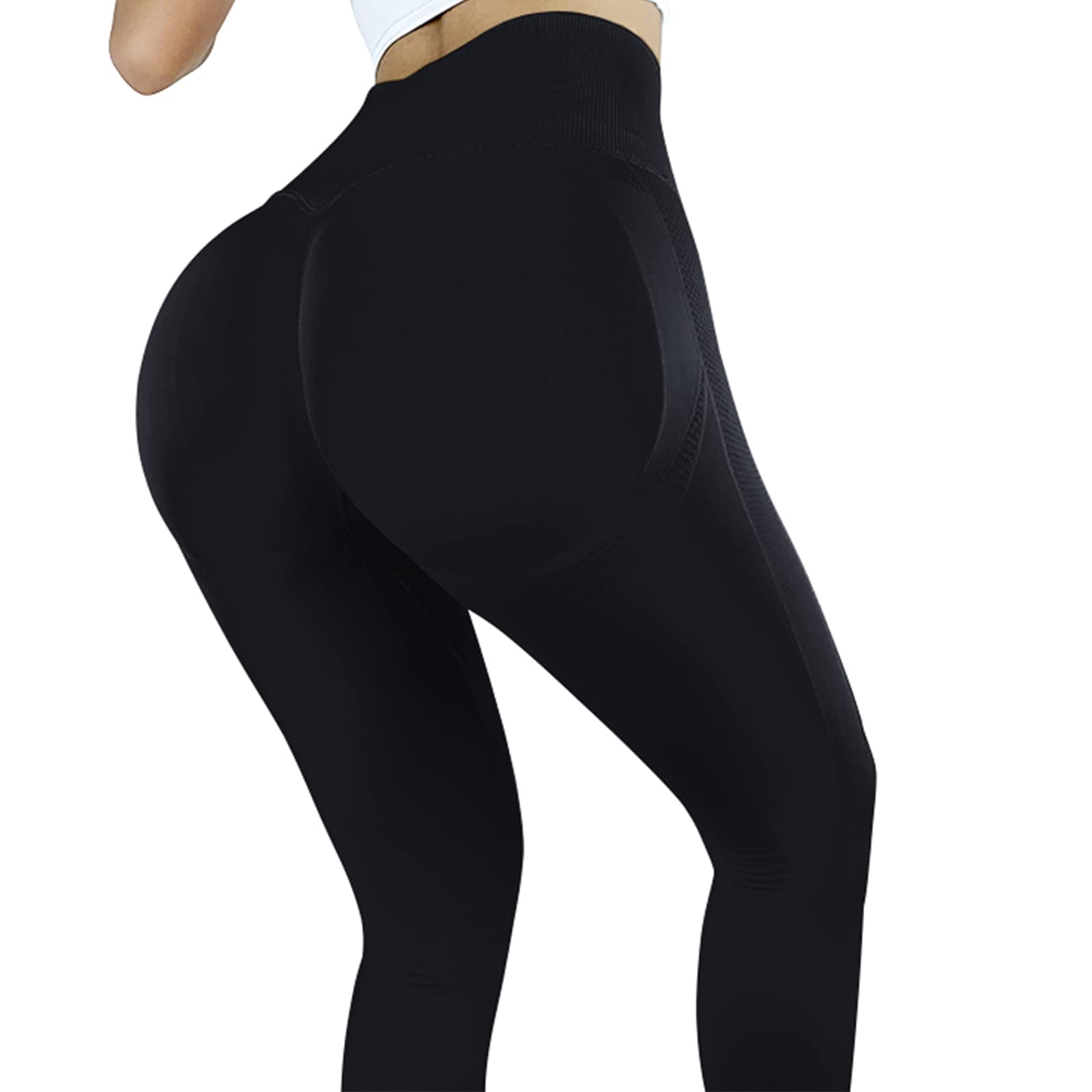 sicoozoe Butt Lifting Workout Leggings for Women Seamless Leggings Booty High Waisted Yoga Pants Green