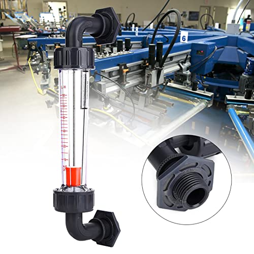 Waterflow Meter, 1/2in Male Thread Transparent Panel Liquid Flow Measuring Tool 10-100LPH for Various Liquid Media