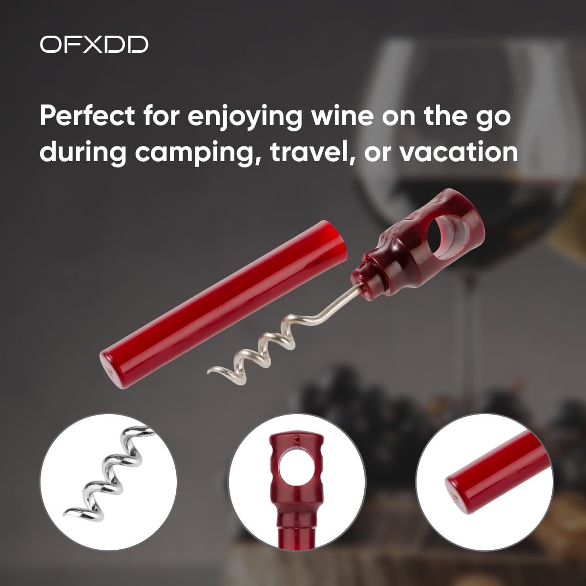 Wine bottle opener - Travelers Corkscrew Set of 3