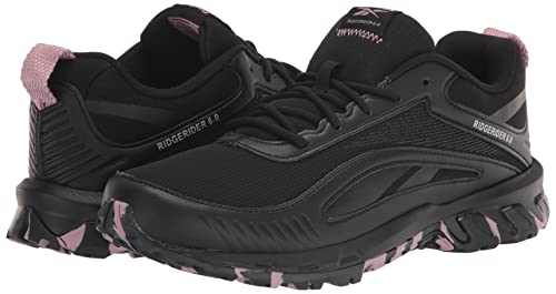Reebok Women's Ridgerider 6.0 Hiking Shoe, Black/Pure Grey/Infused Lilac, 11.5