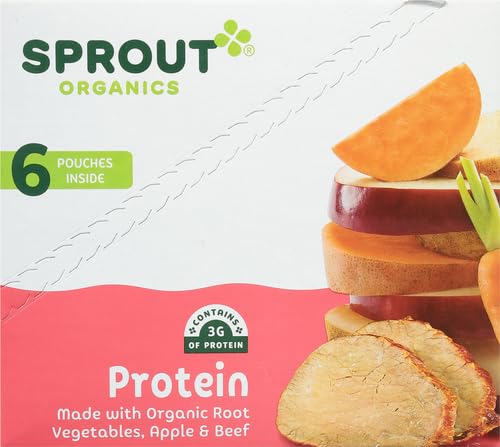 Sprout Organics Root Vegetables with Beef, 4 Oz Pouch