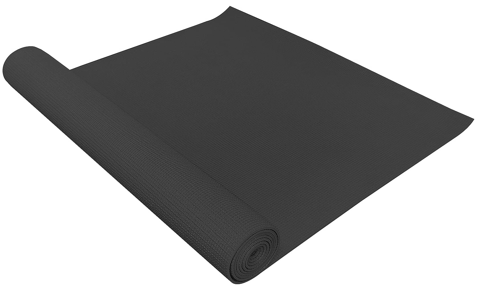 Signature Fitness 3mm Thick High Density Anti-Tear Exercise Yoga Mat with Optional Yoga Blocks Black