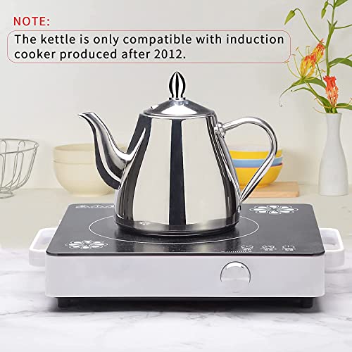 SANQIAHOME Stainless Steel Teapot Coffee Servers 1500ml