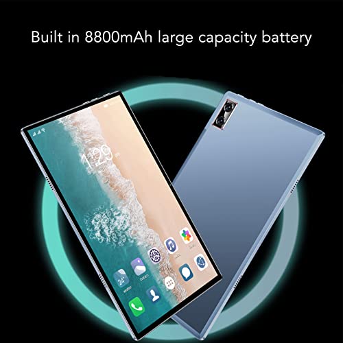 Zunate 10 inch Android 11 Tablet, 1920x1200 IPS FHD Display, 6GB RAM 128GB ROM, MT6750 Octa Core Processor, BT 4.2 Dual Band WiFi Tablet, 8800mAh Battery (Blue)