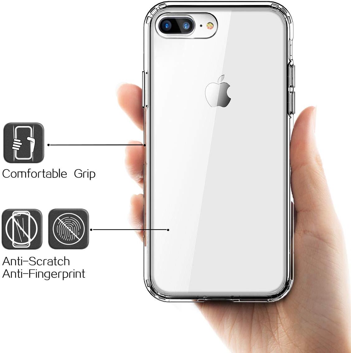 Mkeke for iPhone 15 Pro Case, [Not Yellowing] [Military Grade Protection] Slim Shockproof Phone Cases for iPhone 15 Pro 2023- White