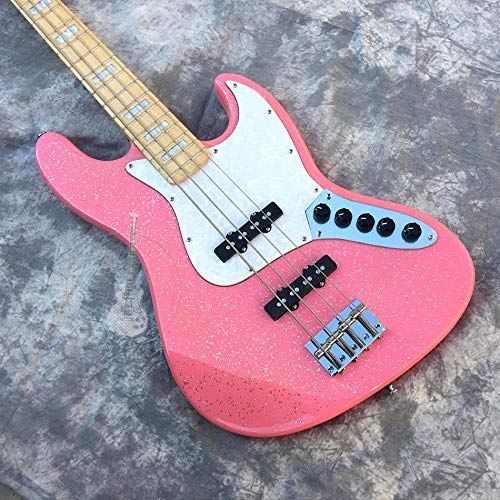 SRLIWHITE Guitar Electric Guitar Electric Guitar Pink 4 String Bass Guitar Classical Guitar Strings (Color : Guitar, Size : 41 inches)
