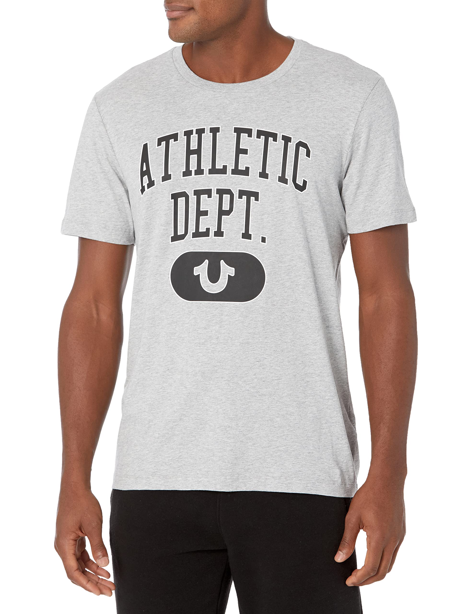 True Religion Men's Athletic Dept Tee, Jet Black, 3X-Large