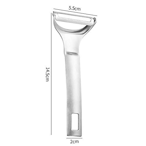 OSKOURXP Vegetable Peeler Stainless Steel Potato Peeled Apple Peeler Kitchen Gadget Multi-function Fruit Knife Plane Artifact Peeling (Size : 2)