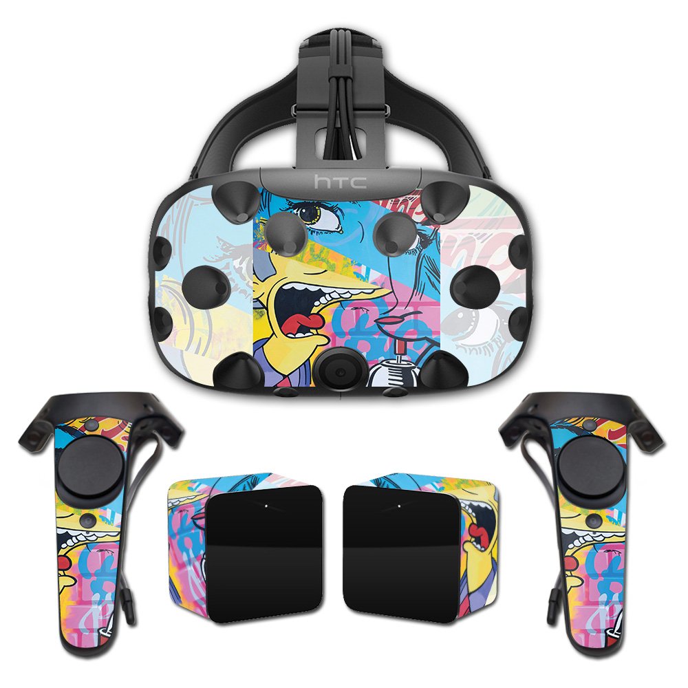 MightySkins Skin Compatible With HTC Vive Full Coverage - Blue Eyes | Protective, Durable, and Unique Vinyl Decal wrap cover | Easy To Apply, Remove, and Change Styles | Made in the USA