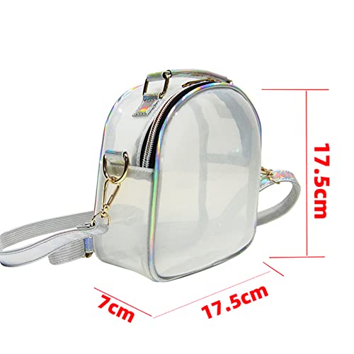 Transparent PVC Messenger Bag Women Mini Jelly Clear Shoulder Phone Bags