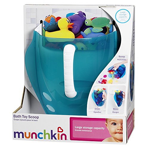 Munchkin® Scoop Drain and Store Bath Toy Organizer, Blue